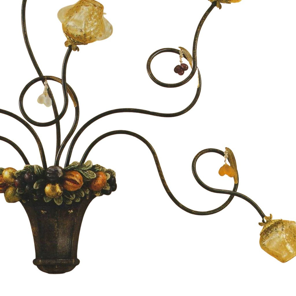 ALBA LAMP: Wall Light Sconce G9 Bulb Scavo Murano – Deruta Outlet