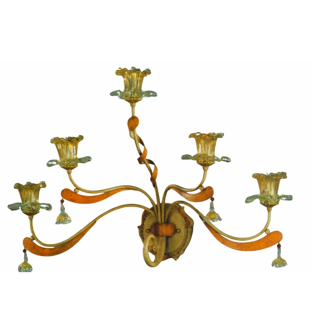 ALBA LAMP: Wall Light Sconce G9 Bulb Scavo Murano – Deruta Outlet