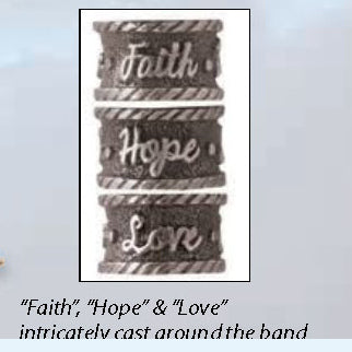 ART-PEN: Handcrafted Luxury Twist Pen - Faith Hope Love - Antique Pewt ...